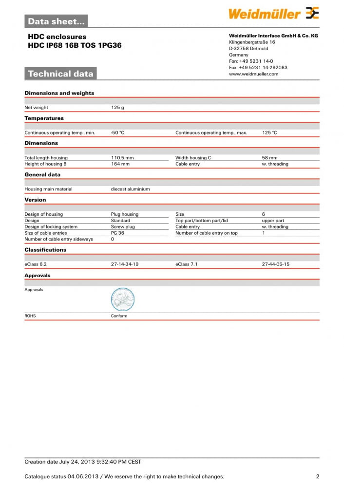 WEIDMULLER 1082770000 technical document page 2