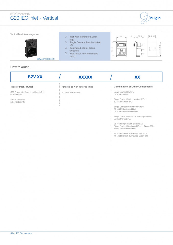Bulgin document page 9