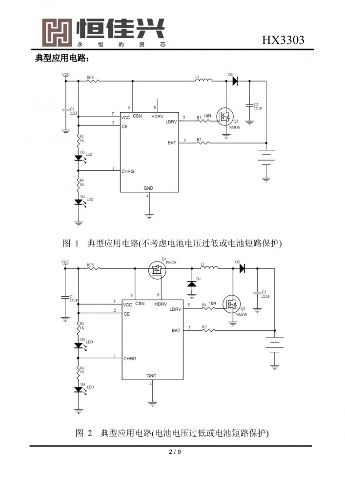 HX3303 datasheet page 2