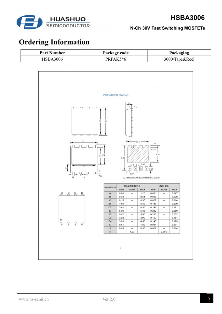 HSBA3006 datasheet page 5