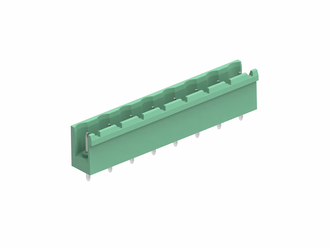 3.81mm Pitch Eurostyle Right-Angle PCB Header, 2 Rows, 18 Circuits
