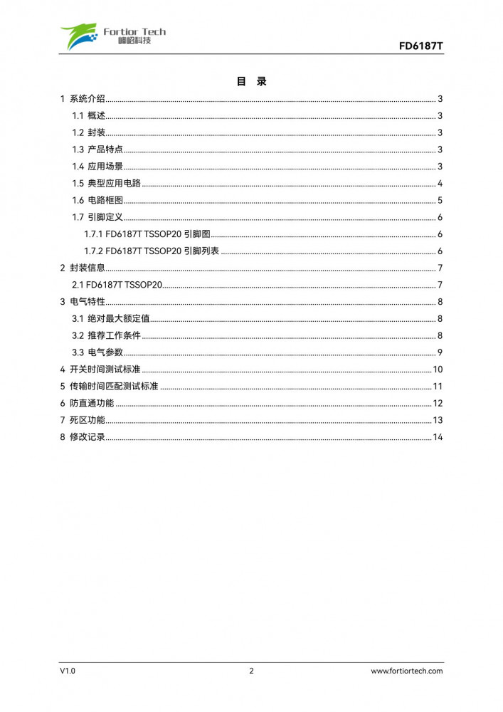 FD6187T datasheet page 2