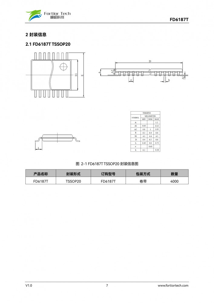FD6187T datasheet page 7