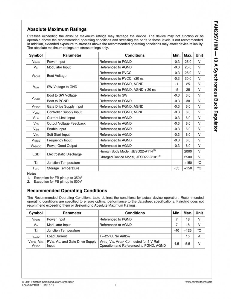 FAN23SV10M datasheet page 6