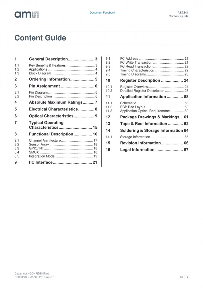 AS7341 document preview, page 2