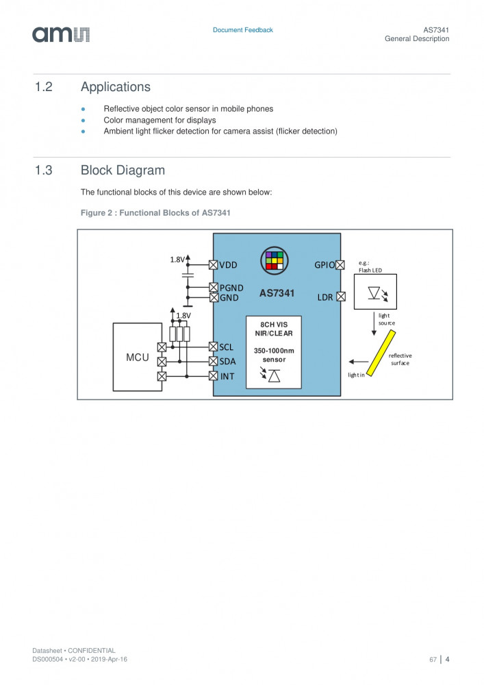 AS7341 document preview, page 4