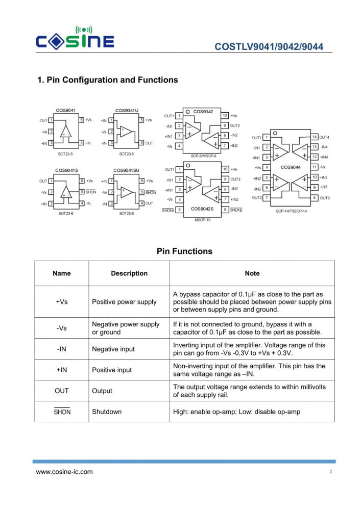 COSTLV9041TR datasheet page 2