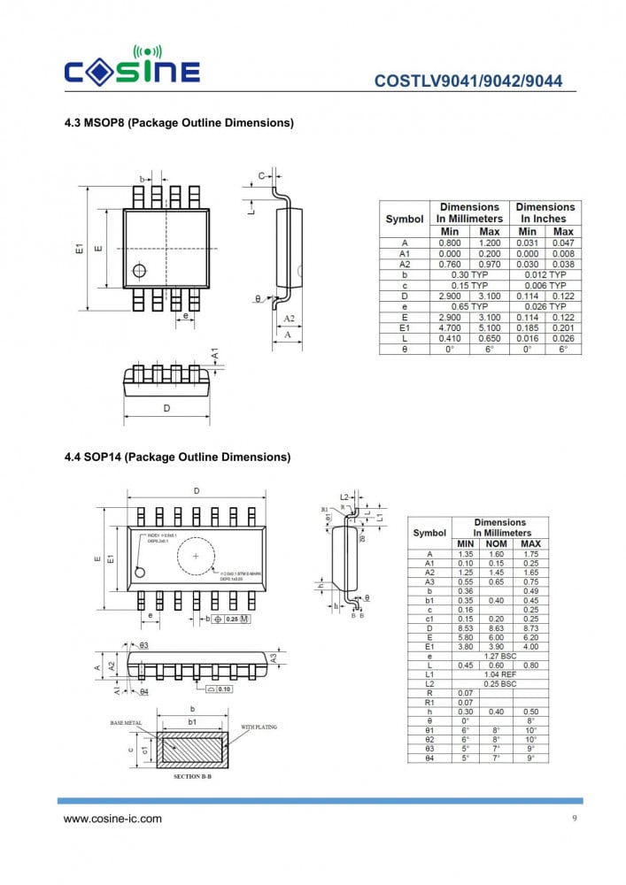 COSTLV9041TR datasheet page 9