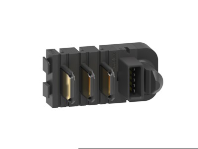 EXTreme Ten60Power Board-to-Board Vertical Plug Assembly with a Guide Pin, 2 Split Power Circuits, 5 Signal Circuits