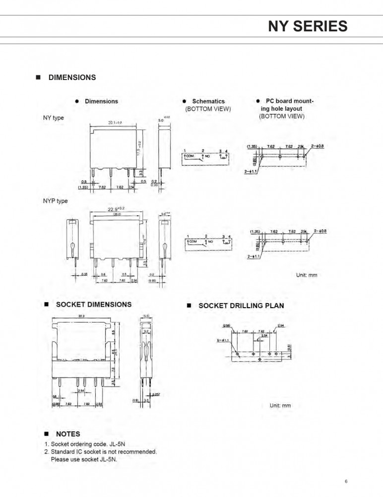 FUJITSU NY Series datasheet page 6