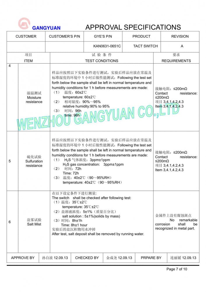 KAN0631-0651C specification page 7