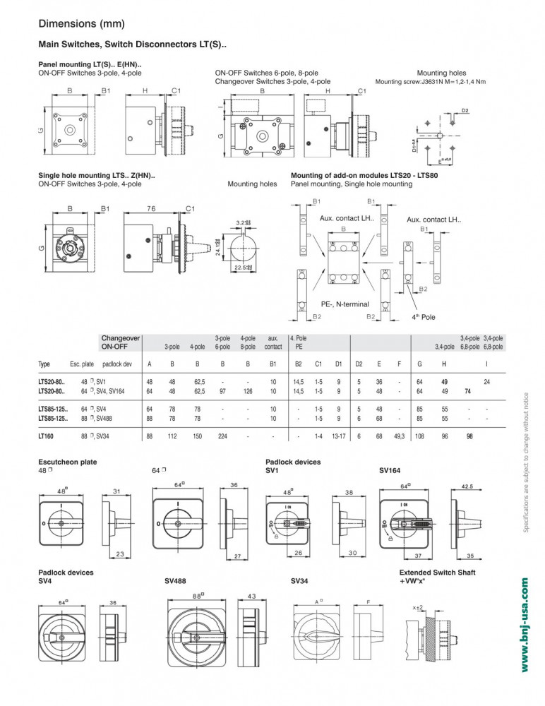 LTS switch technical document page 3