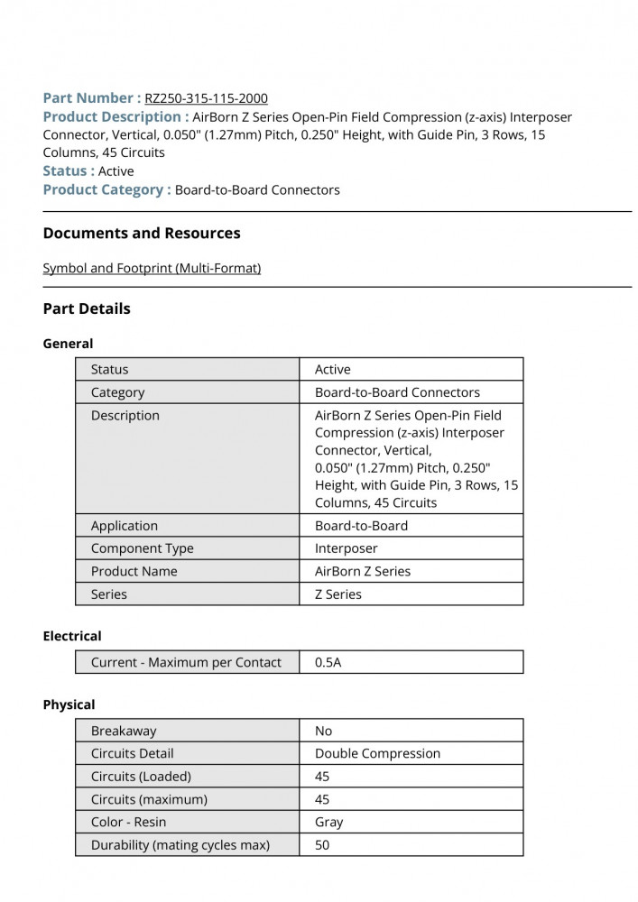 Technical document image 1 for RZ250-315-115-2000