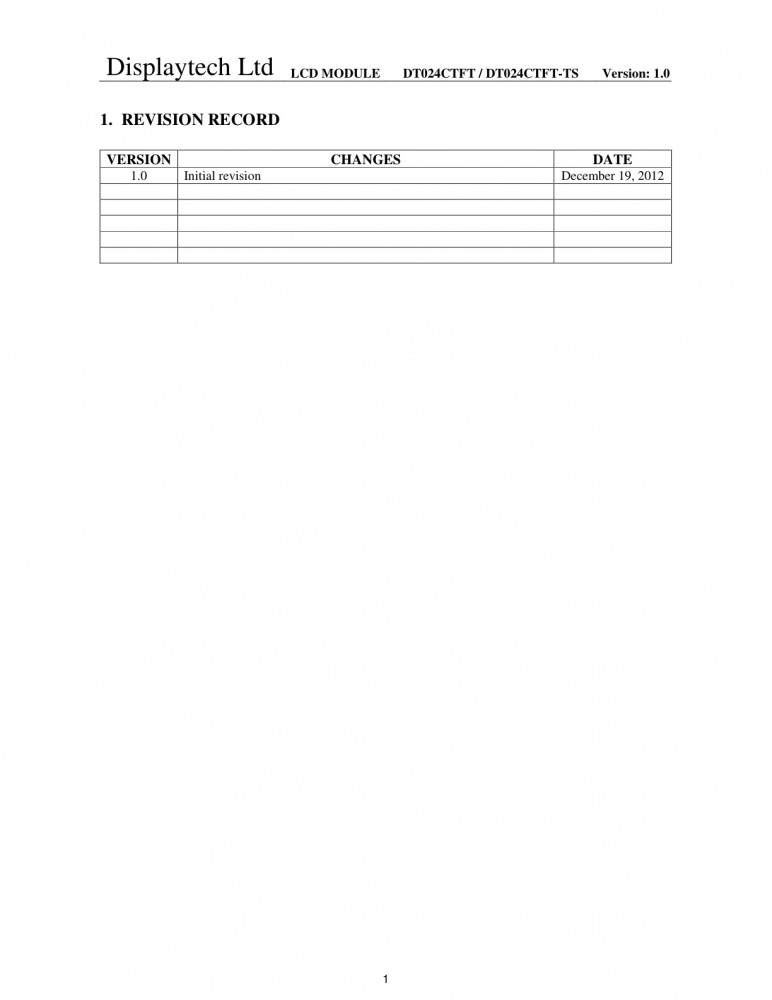 DT024CTFT specification document page 2