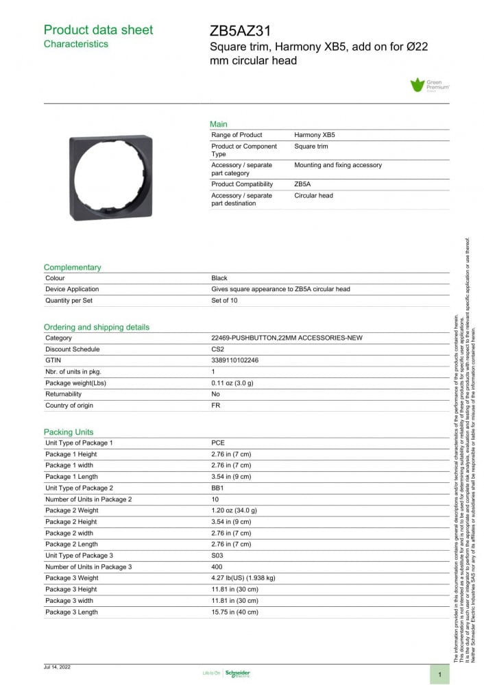 ZB5AZ31 technical document page 1