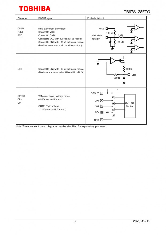 TB67S128FTG datasheet page 7
