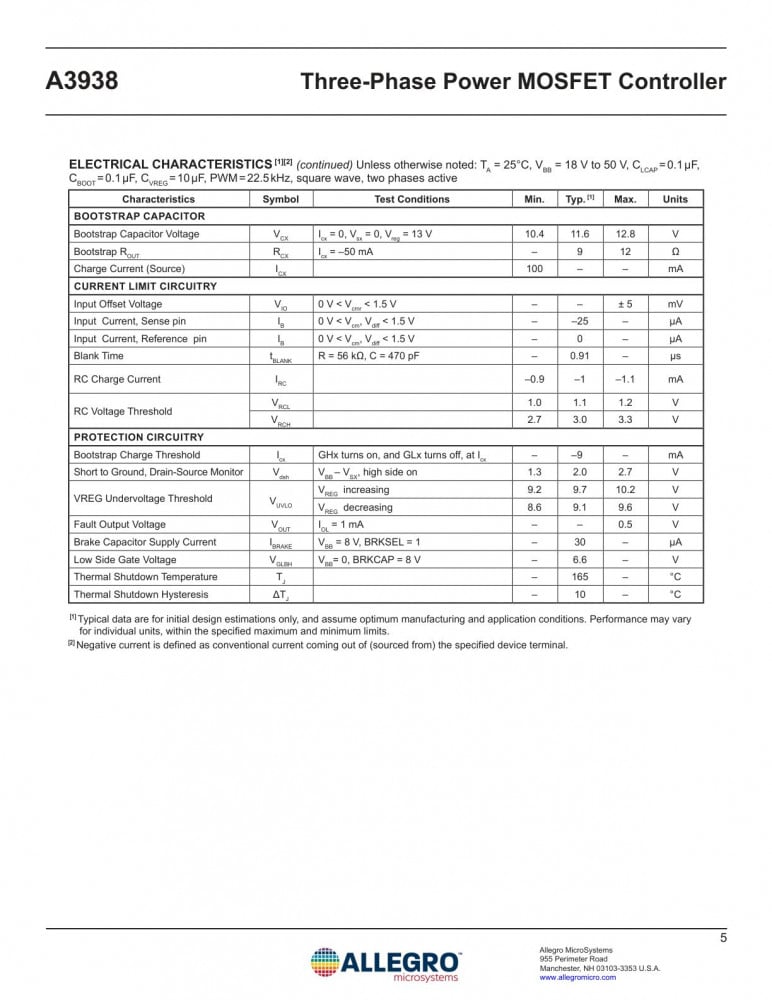 A3938 datasheet page 5