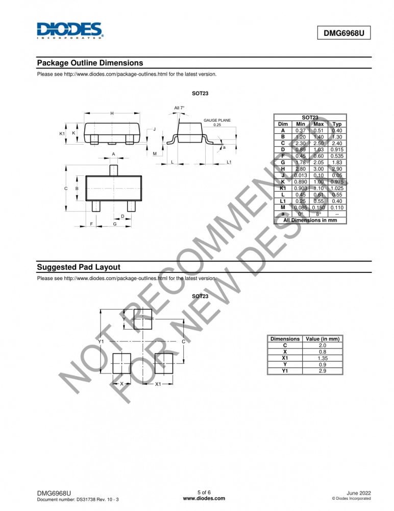 DMG6968U-7 datasheet page 5