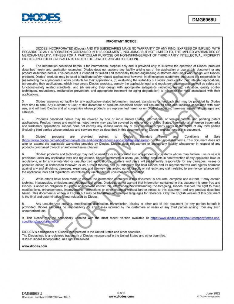 DMG6968U-7 datasheet page 6
