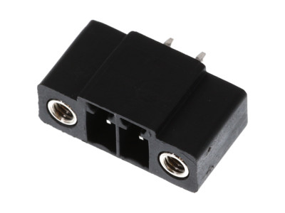 3.50mm Pitch Eurostyle Vertical PCB Header, with Threaded Retention Inserts, 2 Circuits for sale