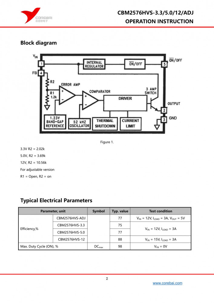 CBM2576HVS-5.0 datasheet page 2