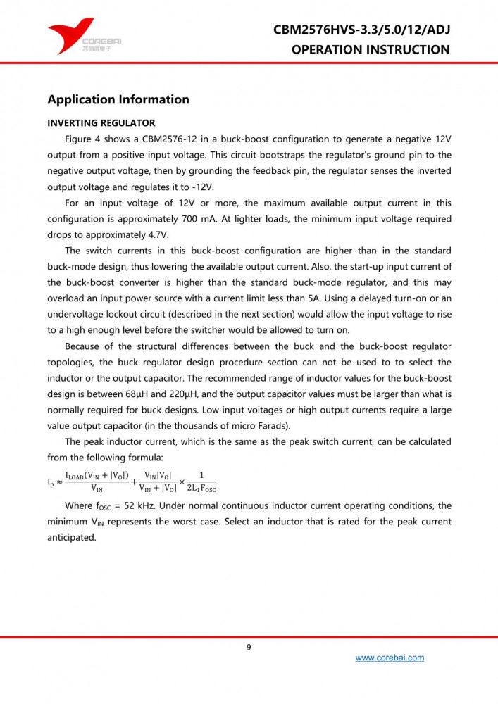 CBM2576HVS-5.0 datasheet page 9