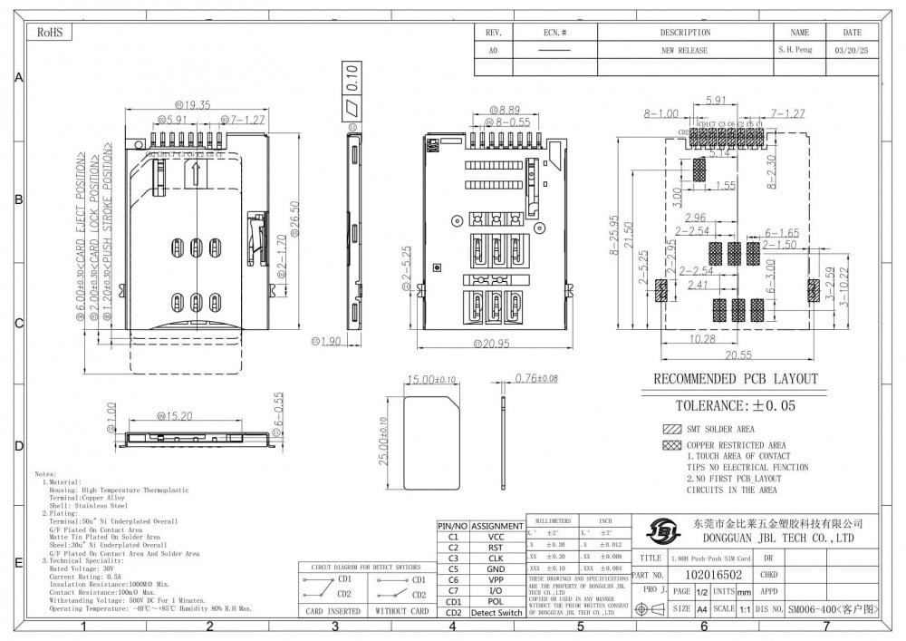 JBL-102016502 product document page 1