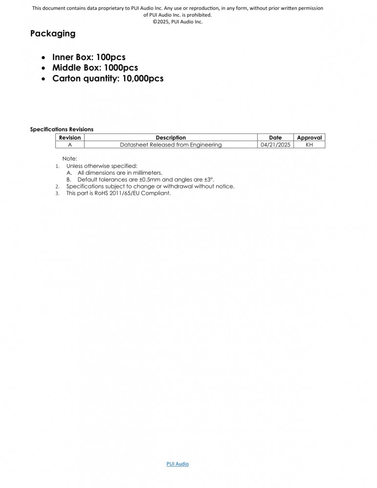 POM-2032L datasheet page 6