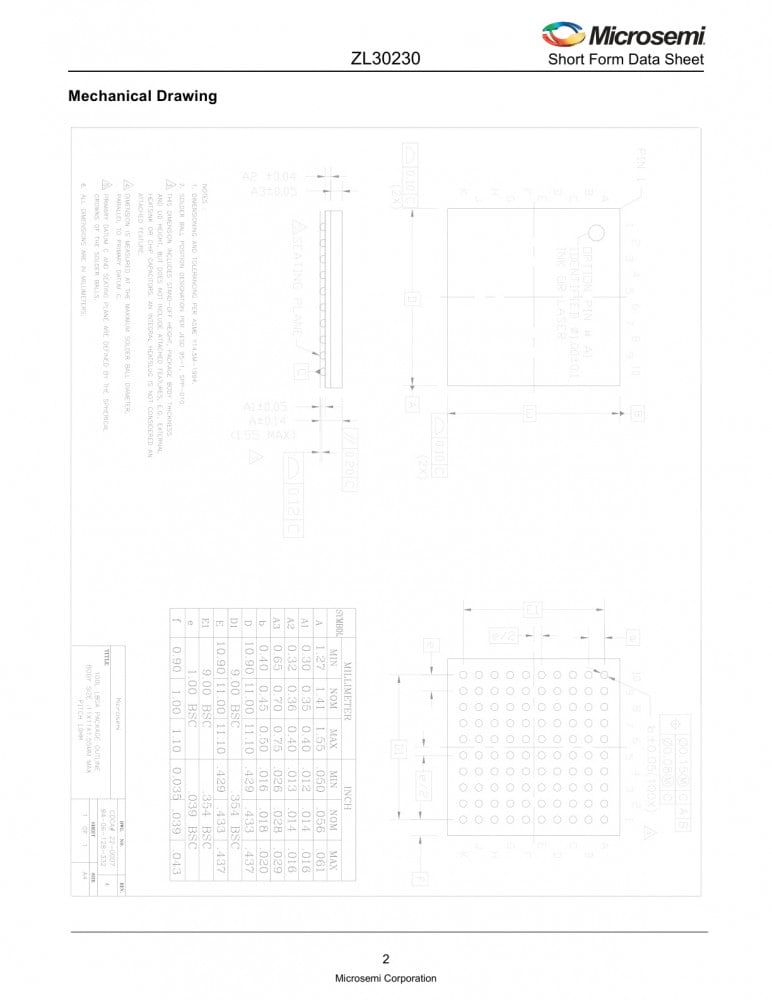 ZL30230 technical document page 2