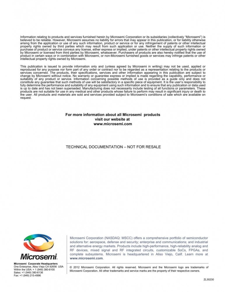 ZL30230 technical document page 3