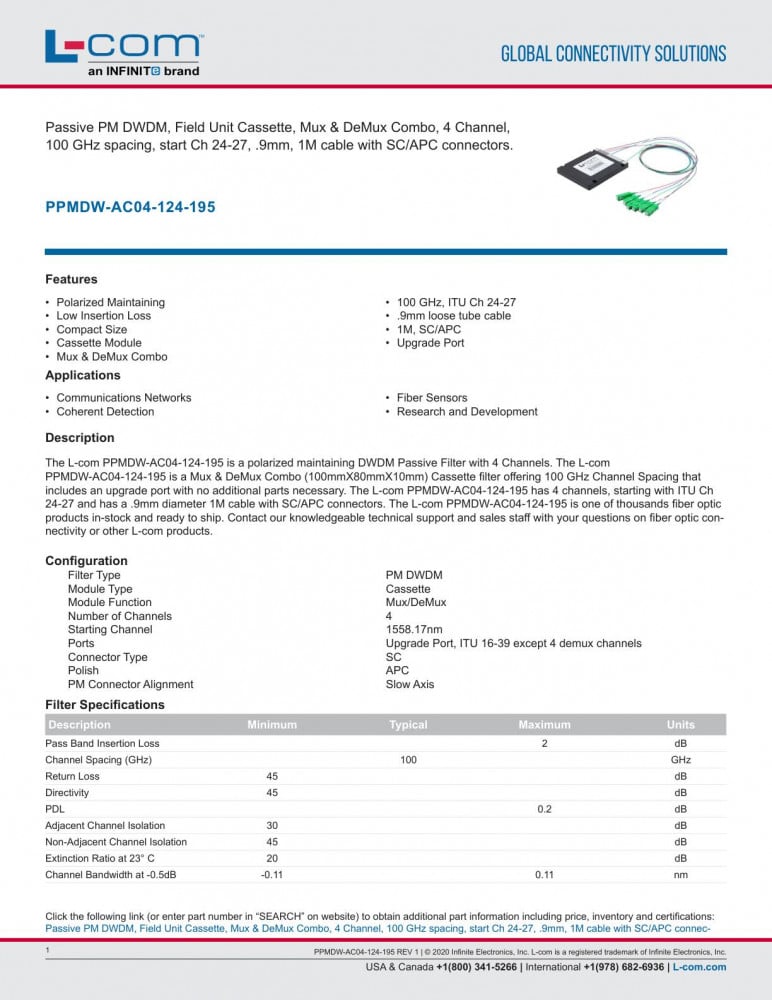PPMDW-AC04-124-195 technical document page 1