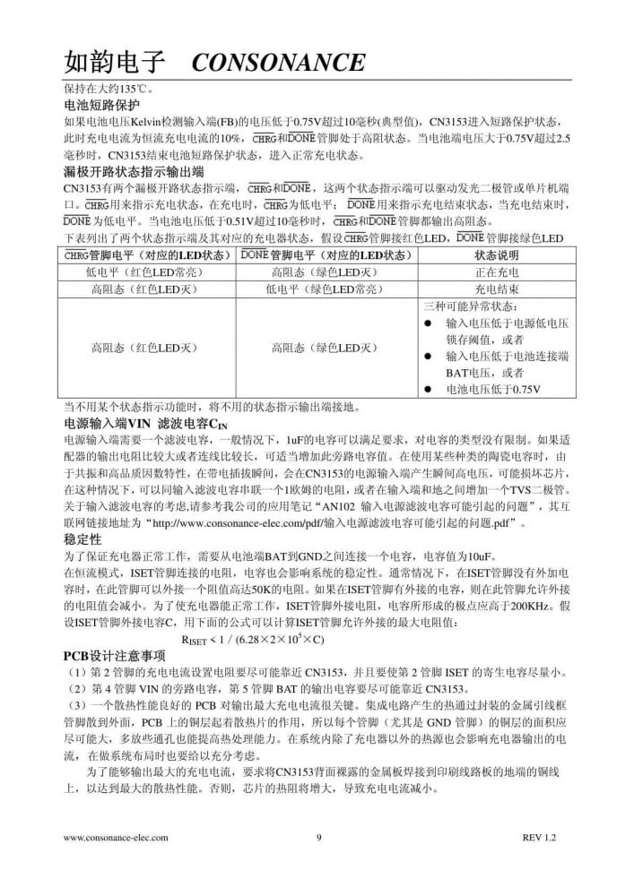 CN3153 datasheet page 9