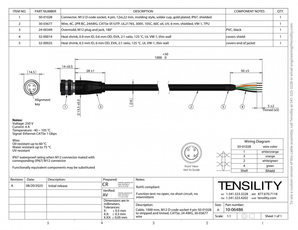Tensility International 10-06486 assembly drawing