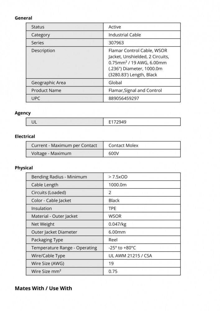 MOLEX 1552200135 technical document image 2