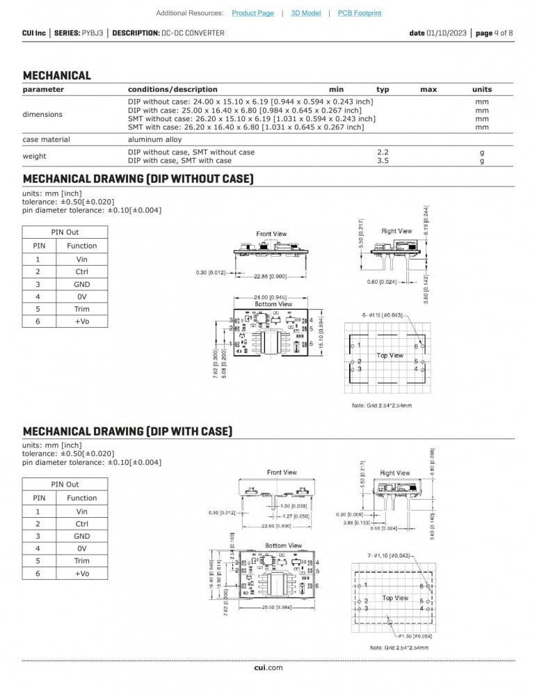 PYBJ3 datasheet page 4