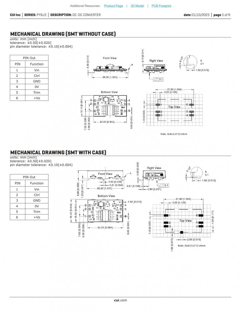 PYBJ3 datasheet page 5