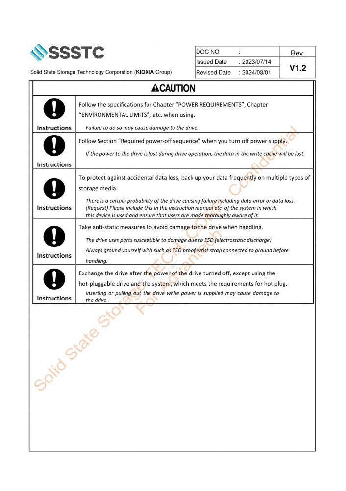 CL6 engineering specification, page 7