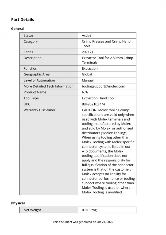 MOLEX 638135900 document image, page 2
