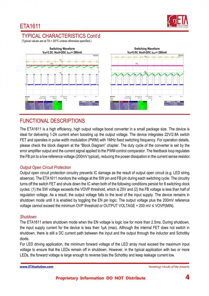 ETA1611S2G datasheet page 4