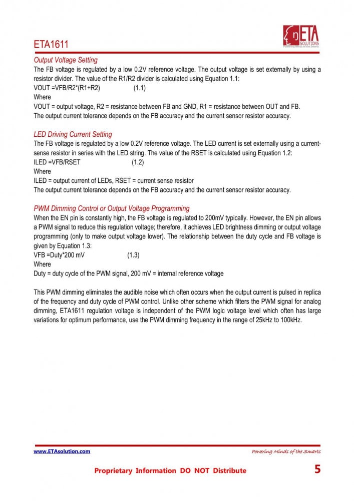 ETA1611S2G datasheet page 5