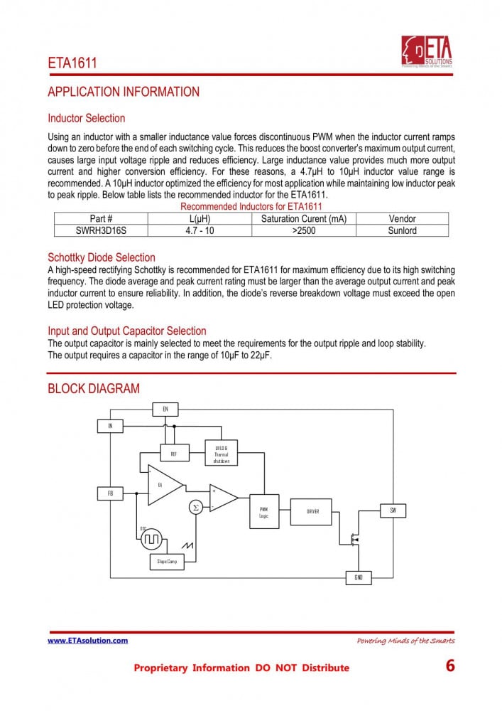 ETA1611S2G datasheet page 6
