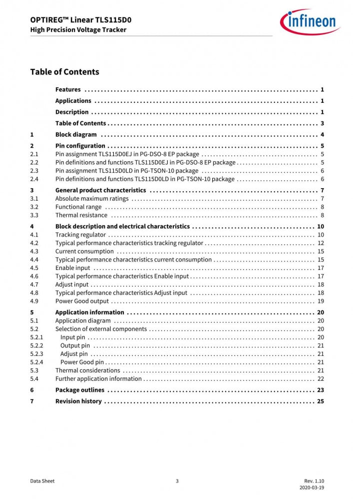 TLS115D0LD datasheet page 3