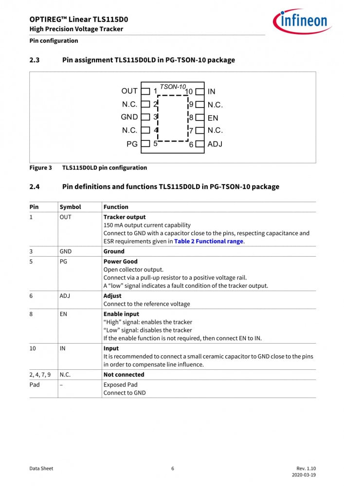 TLS115D0LD datasheet page 6