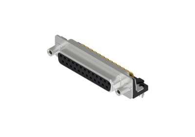 D-SUB Standard • 25-pos. • Socket • Solder pin angled .318