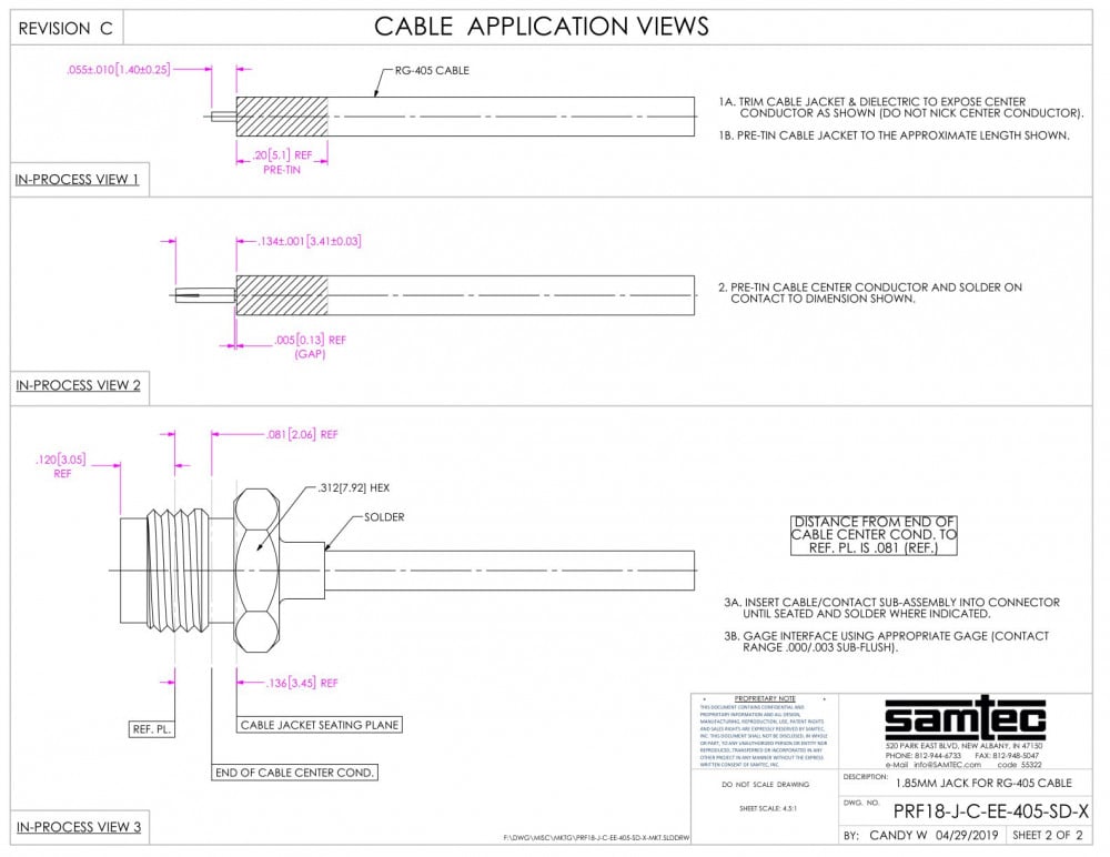 Samtec PRF18-J-C-EE-405-SD drawing page 2