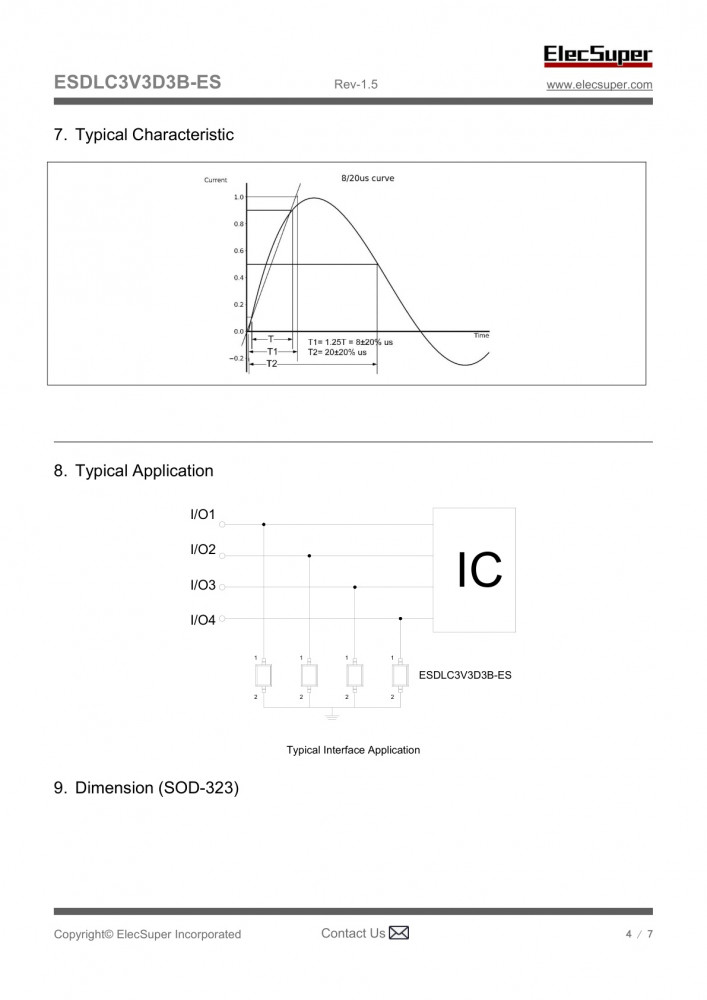 ESDLC3V3D3B-ES datasheet page 4