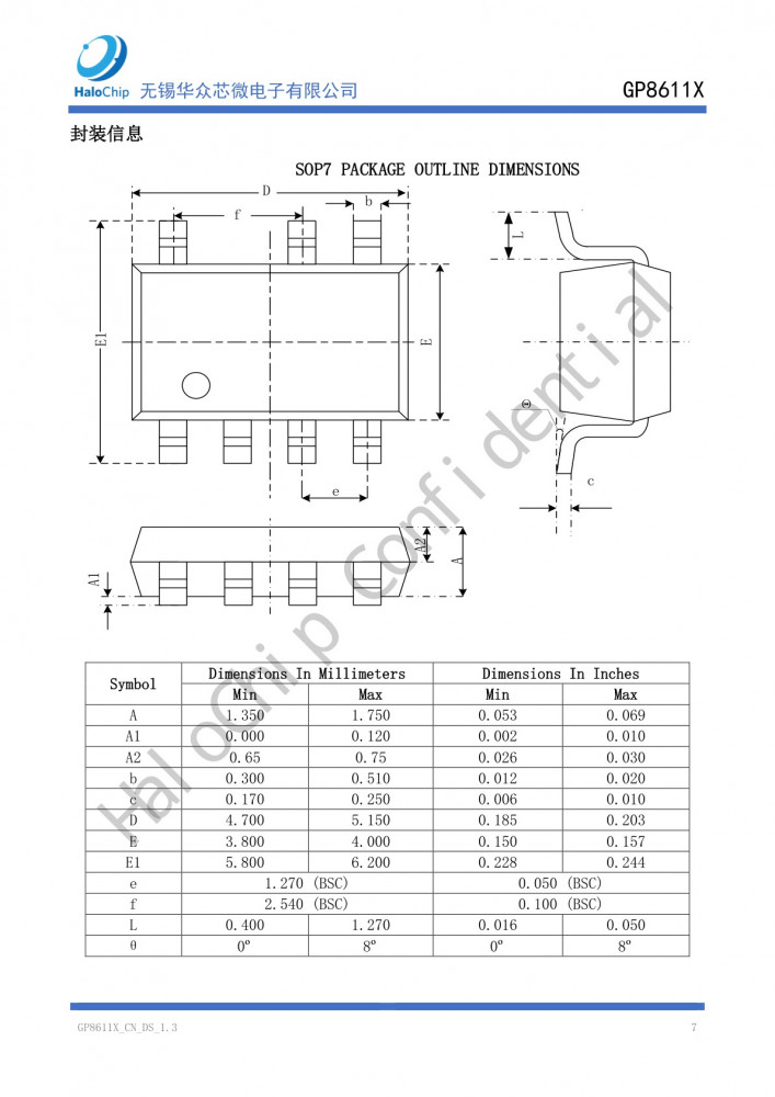 GP8611E datasheet page 7