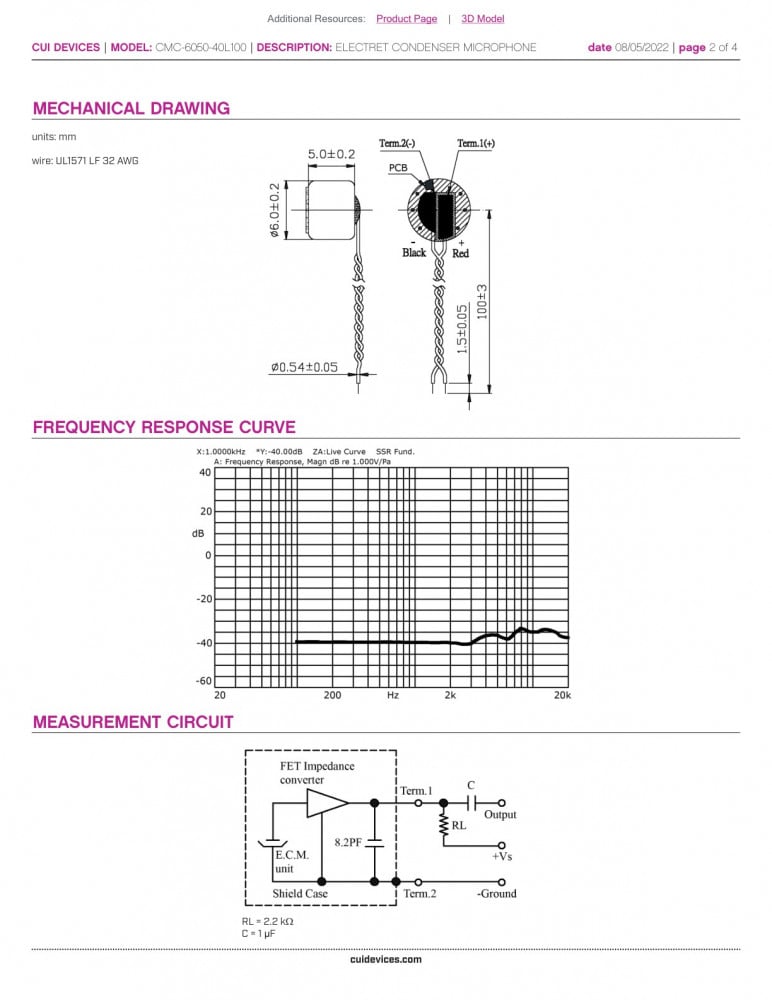 CMC-6050-40L100 datasheet page 2