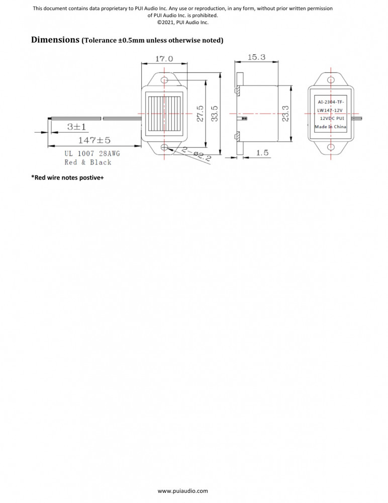 AI-2304-TF-LW147-12V datasheet page 3