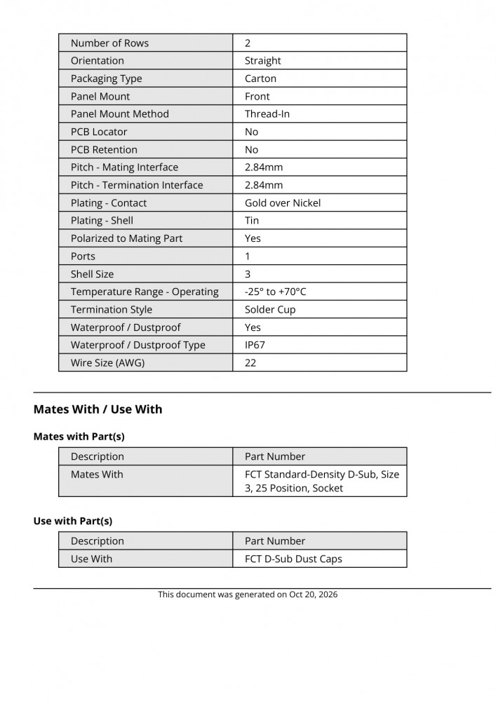 MOLEX 1731100092 product drawing, page 3